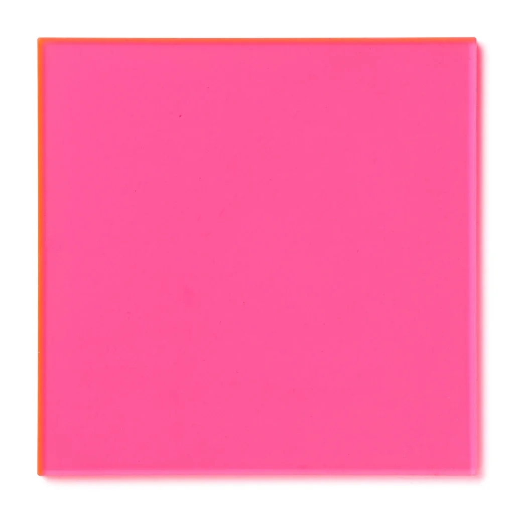 Pink Fluorescent Acrylic Sheet - Sheen Plastics