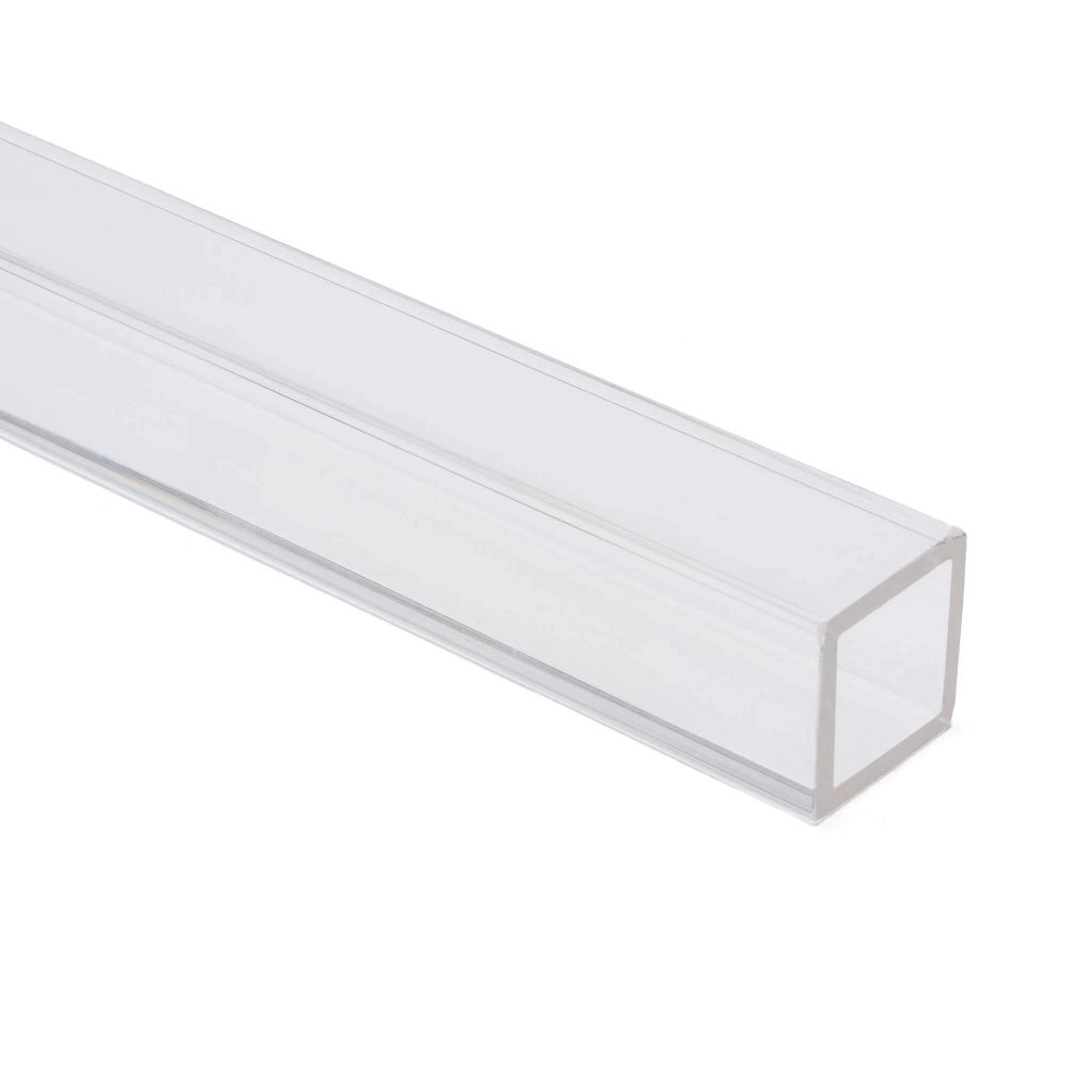 Clear Colorless Acrylic Square Tube - Sheen Plastics